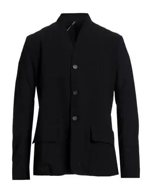 Masnada Single-breasted Pinstriped Blazer - Black