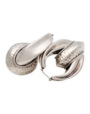 Alexander McQueen Brass Hoop Earrings