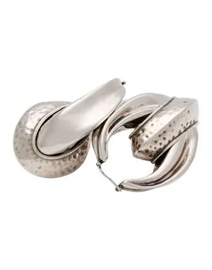 Alexander McQueen Brass Hoop Earrings