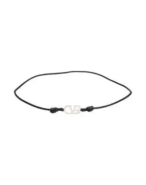 Valentino Garavani Metal Logo Bracelet - Black