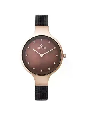OBAKU Classic Mesh Watch 32mm - Brown