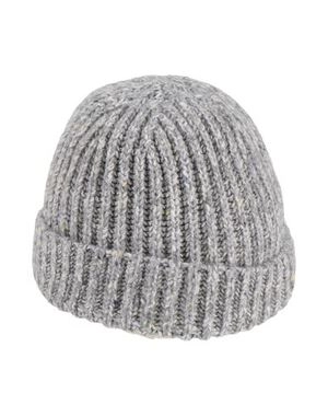 Eleventy Platinum Beanie In Wool, Cashmere, And Elastane - Grey