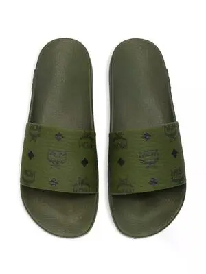 Mcm Monogram Print Slides