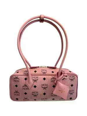 Mcm Aren Visetos Shoulder Bag - Pink