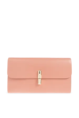 Furla Iride Clutch In Leather - Pink