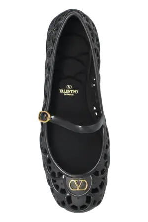 Valentino Garavani Rubber Ballerinas With Strap