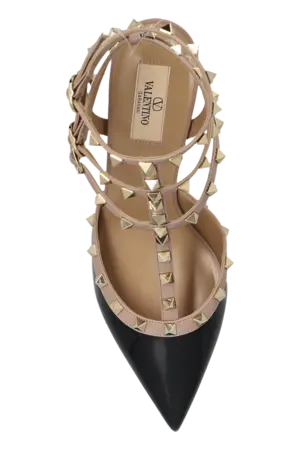 Valentino Garavani Studded Patent Leather Heeled Shoes