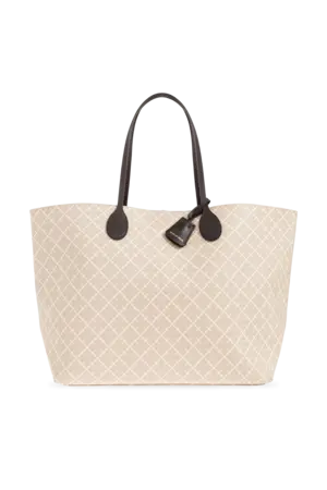 BY MALENE BIRGER Abi Shopper Bag With Patterned Exterior - Beige
