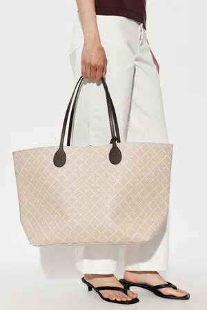 BY MALENE BIRGER Abi Shopper Bag With Patterned Exterior - Beige