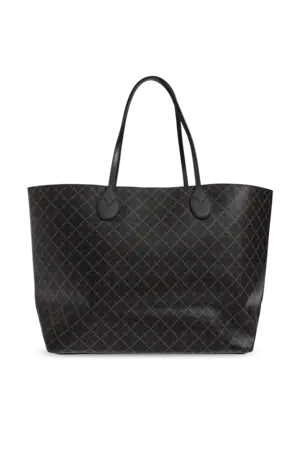 BY MALENE BIRGER Abi Monogrammed Shopper Bag - Black