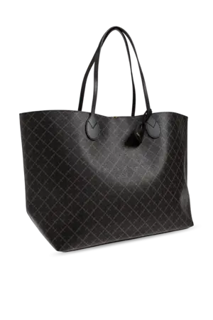 BY MALENE BIRGER Abi Monogrammed Shopper Bag - Black