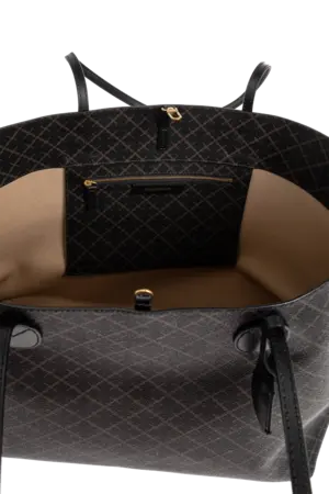 BY MALENE BIRGER Abi Monogrammed Shopper Bag - Black