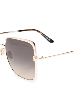 TOM FORD Square Frame Sunglasses - Gold
