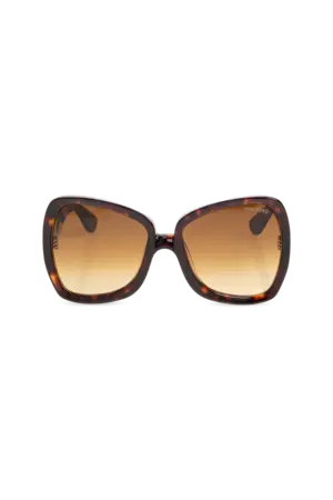 TOM FORD Oversized Square Frame Sunglasses - Brown