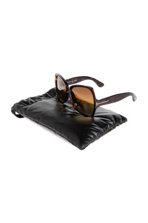 TOM FORD Oversized Square Frame Sunglasses - Brown