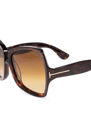 TOM FORD Oversized Square Frame Sunglasses - Brown