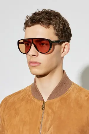 TOM FORD Acetate Visor Sunglasses