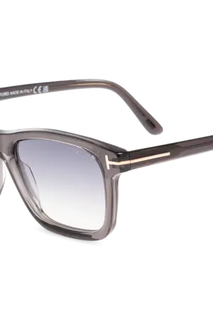 TOM FORD Rectangle Full Rim Acetate Sunglasses - Grey