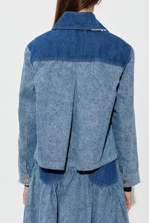 GANNI Denim Jacket With Vintage Effect