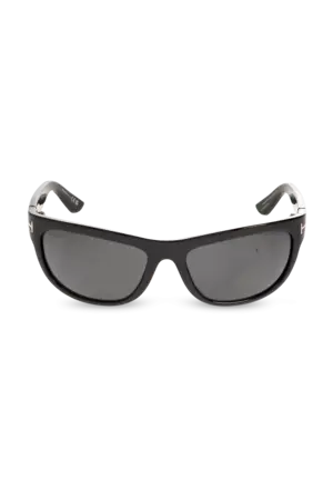 TOM FORD Rectangular Full Rim Sunglasses - Black