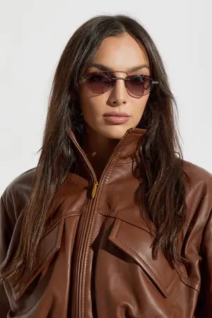 TOM FORD Aviator Sunglasses With Tone Frames