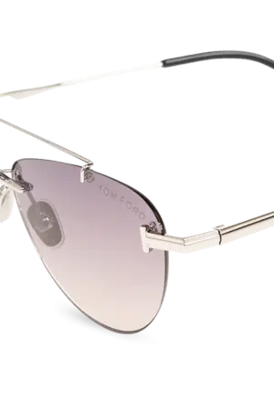 TOM FORD Aviator Sunglasses With Tone Frames
