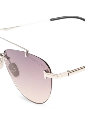 TOM FORD Aviator Sunglasses With Tone Frames