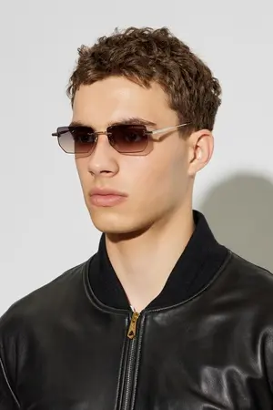 TOM FORD Rimless Geometric Sunglasses