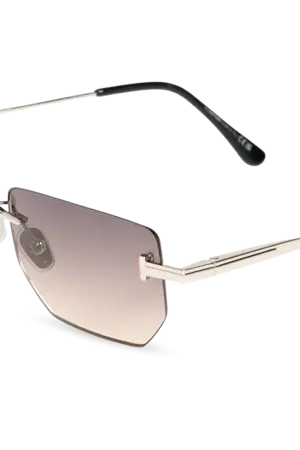 TOM FORD Rimless Geometric Sunglasses