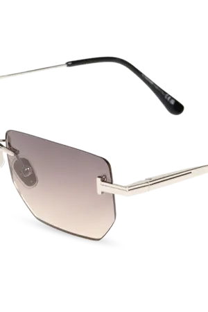 TOM FORD Rimless Geometric Sunglasses