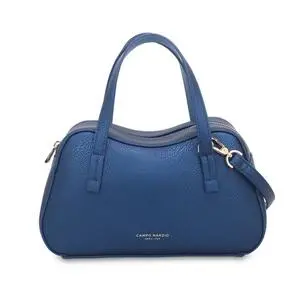 CAMPO MARZIO ROMA 1933 Brooke Bowling Bag Metallic Dark Denim - Blue