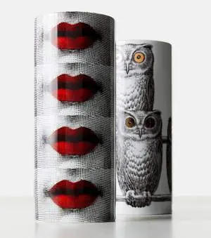 FORNASETTI Bocche Small Porcelain Vase