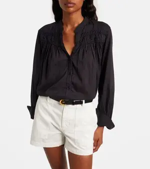 NILI LOTAN Clarys Cotton Blouse