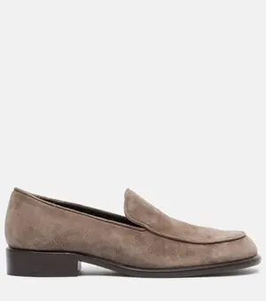 Khaite Miles Suede Loafers - Brown