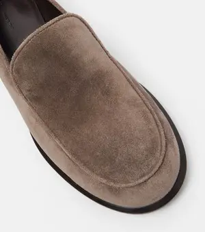 Khaite Miles Suede Loafers - Brown