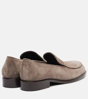 Khaite Miles Suede Loafers - Brown