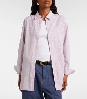 NILI LOTAN Yorke Striped Cotton Shirt