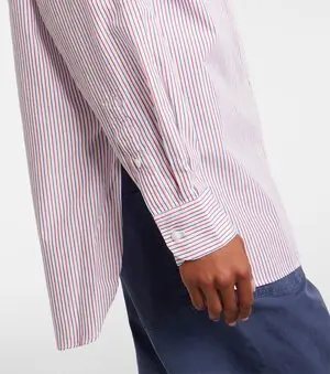 NILI LOTAN Yorke Striped Cotton Shirt