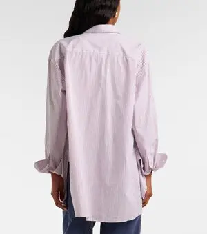 NILI LOTAN Yorke Striped Cotton Shirt