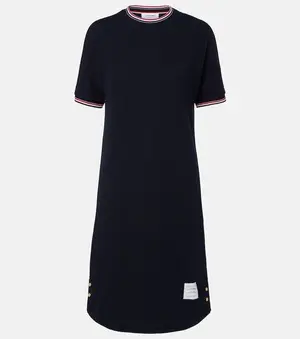 Thom Browne Dolman Cotton T-shirt Dress - Blue