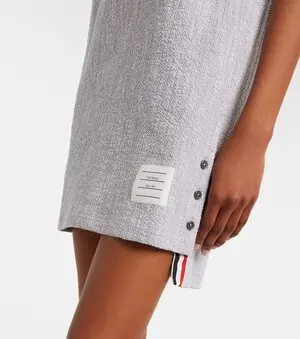 Thom Browne Cotton-blend Tweed Polo Dress