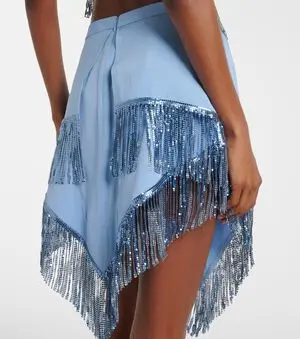 Rabanne Chainmail Crêpe Miniskirt