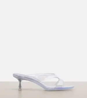 JIMMY CHOO Jelly Drop Glitter Tpu Mules