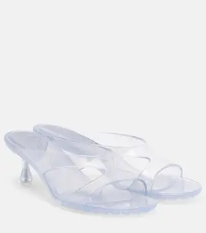 JIMMY CHOO Jelly Drop Glitter Tpu Mules - Transparent