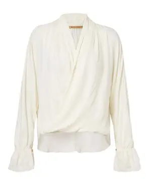 VIX PAULA HERMANNY Rosie Huntington-whiteley Blouse - White