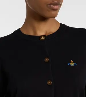 VIVIENNE WESTWOOD Bea Cotton And Cashmere Cardigan - Black