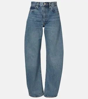 FRAME Bubble Barrel-leg Jeans - Blue