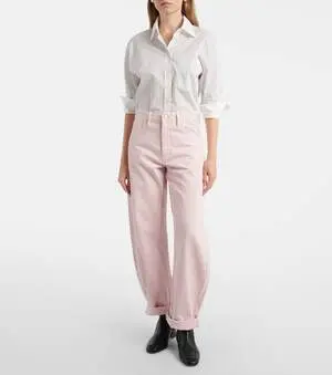 FRAME Bubble Barrel-leg Jeans - Pink