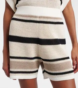 Brunello Cucinelli Striped Cotton Shorts