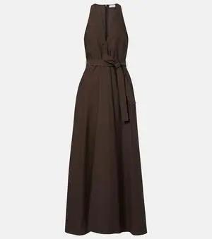 Brunello Cucinelli Cotton-blend Maxi Dress - Brown
